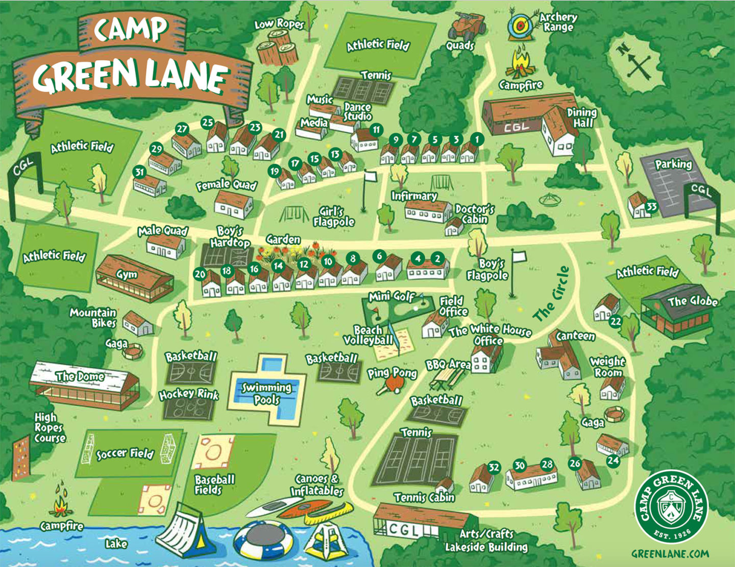 Campus & Location - Camp Green Lane